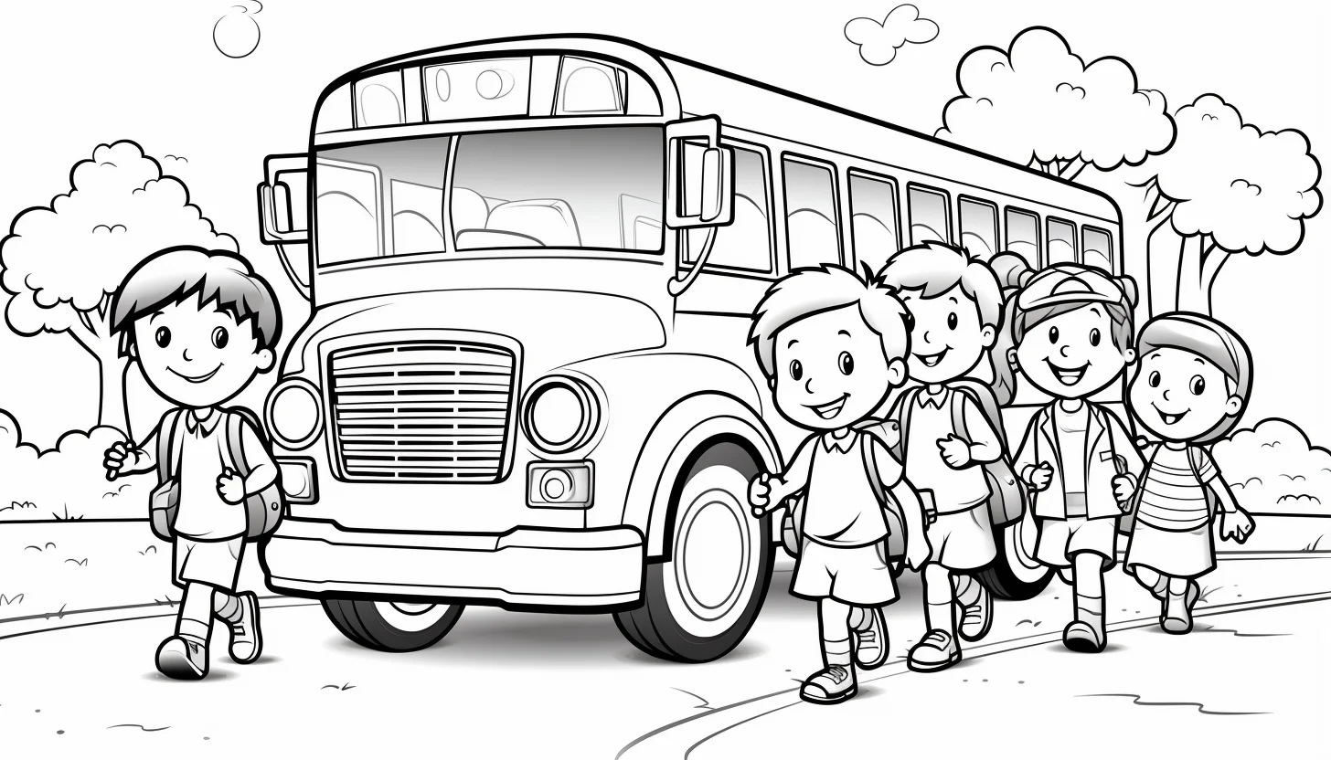 Free Printable School Bus Coloring Pages to Print | DO Coloring