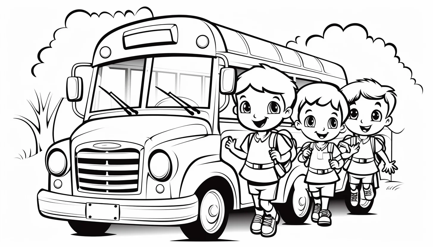 Free Printable School Bus Coloring Pages to Print | DO Coloring