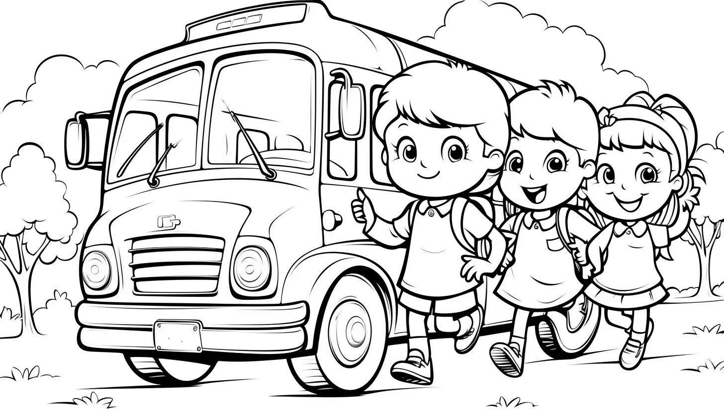 Free Printable School Bus Coloring Pages to Print | DO Coloring