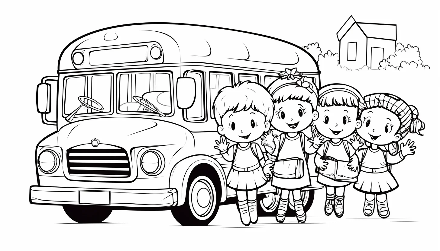 Free Printable School Bus Coloring Pages to Print | DO Coloring