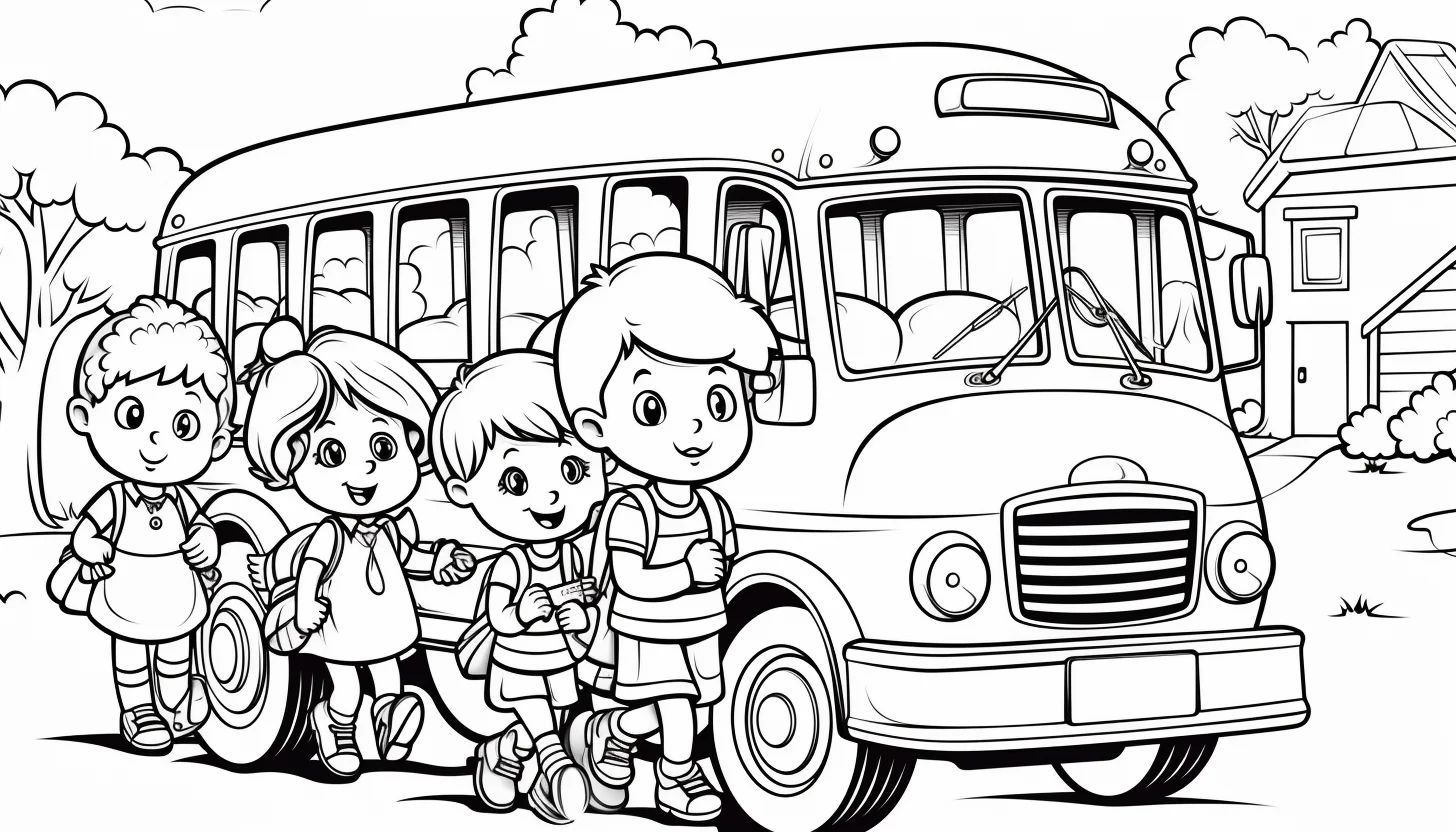 Free Printable School Bus Coloring Pages to Print | DO Coloring