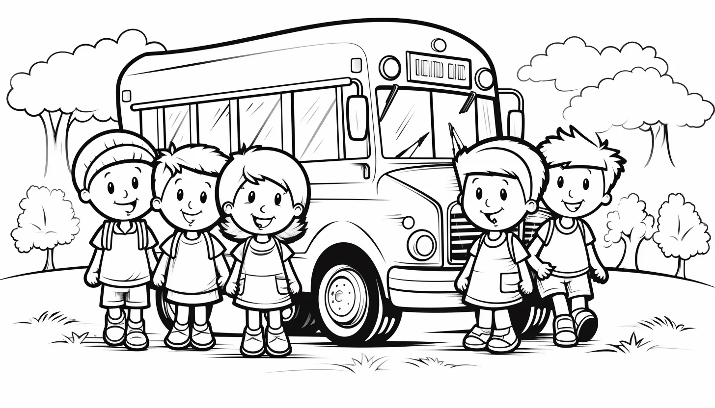 Free Printable School Bus Coloring Pages to Print | DO Coloring
