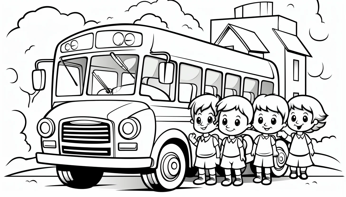 Free Printable School Bus Coloring Pages to Print | DO Coloring