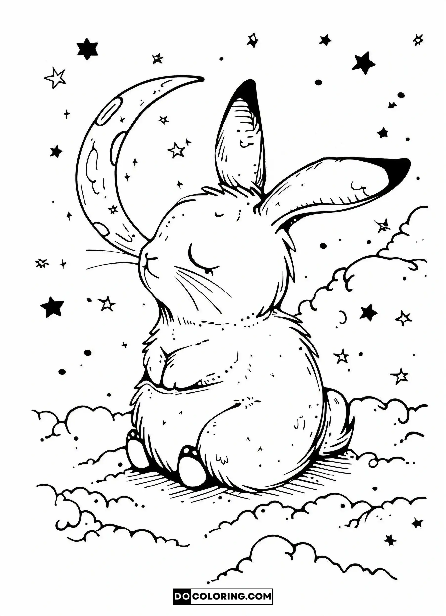 Cute Rabbit & Bunny Coloring Pages – Free Printable 2024 | DO Coloring